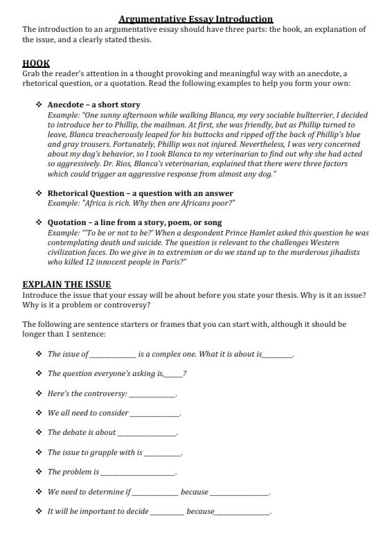 How To Write An Argumentative Essay Step By Step